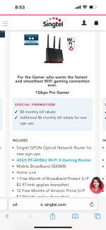 Singtel Home Broadband | HardwareZone Forums